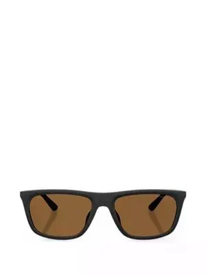 Emporio Armani Rectangle Frame Sunglasses - Black