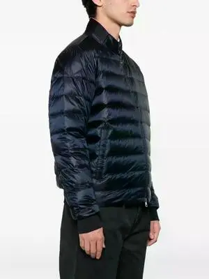 Moncler Quilted Padded Jacket With Striped Trim
