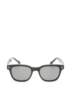 SNOB Square Frame Sunglasses - Black