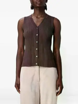 Antonio Marras Ribbed Knit V-neck Gilet