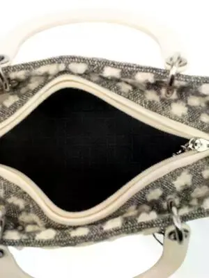 Dior 1999 Medium Tweed Lady Satchel