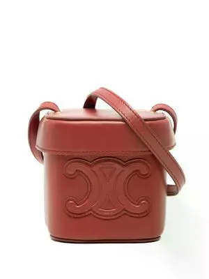 Celine Calfskin Cuir Triomphe Box Bag - Red