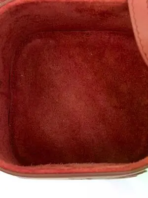 Celine Calfskin Cuir Triomphe Box Bag - Red