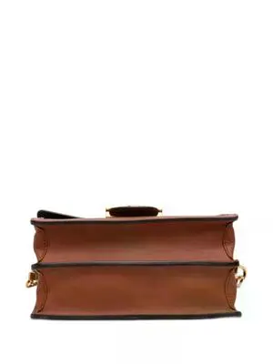 LOUIS VUITTON Monogram Reverse Dauphine Mm Satchel - Brown