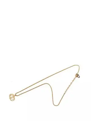 Dior Plated Cd Logo Pendant Necklace - Gold