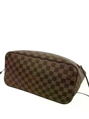LOUIS VUITTON Damier Ebene Neverfull Mm Tote Bag - Brown