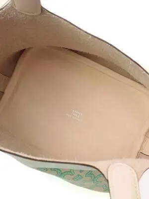Hermès 2022 Micro Swift Lucky Daisy Picotin Lock 14 Handbag - White