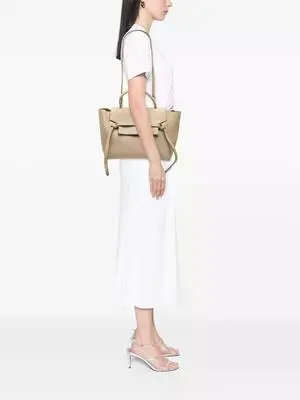 Celine 2017 Grained Calfskin Belt Bag Satchel - Neutrals