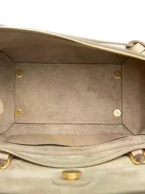 Celine 2017 Grained Calfskin Belt Bag Satchel - Neutrals