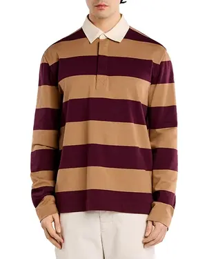 Moncler Long Sleeve Polo - Chicory Coffee