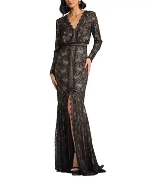 Tadashi Shoji Carelli Orchid Lace Gown