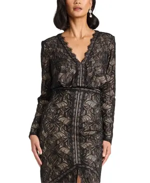 Tadashi Shoji Carelli Orchid Lace Gown