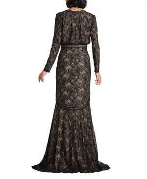 Tadashi Shoji Carelli Orchid Lace Gown