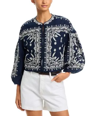 Veronica Beard Drake Embroidered Jacket