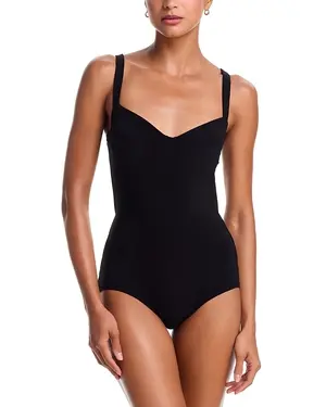 Norma Kamali Vogue Open Back Swimsuit - Black