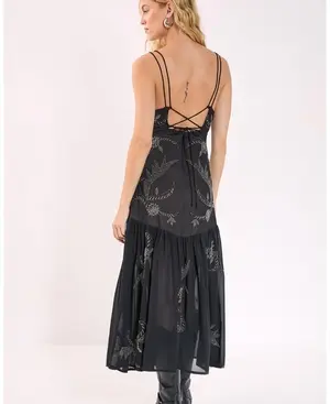 Nasty Gal Ring Cut Out Embellished Maxi Dress