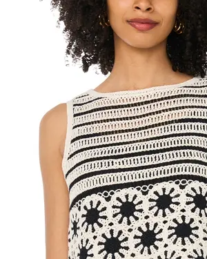 Vince Camuto Crochet Tank With Slip Dress