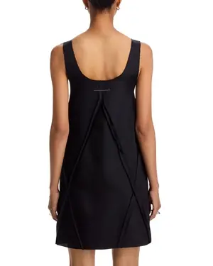 MAISON MARGIELA Fluide Satin V Neck Dress