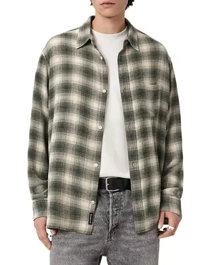 ALLSAINTS Lumley Oversized Fit Long Sleeve Shirt