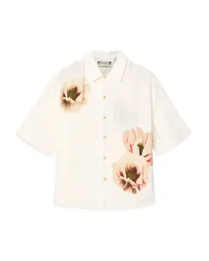 ALLSAINTS Floraison Floral Graphic Shirt