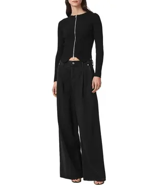 ALLSAINTS Cruz Zip Cardigan - Black
