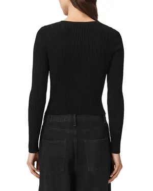 ALLSAINTS Cruz Zip Cardigan - Black