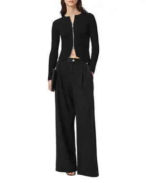 ALLSAINTS Cruz Zip Cardigan - Black