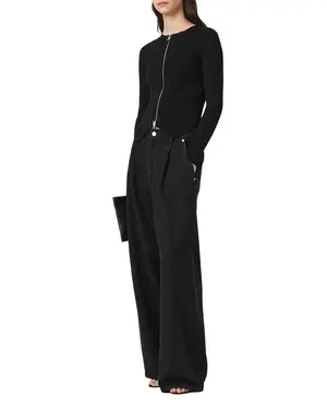 ALLSAINTS Cruz Zip Cardigan - Black