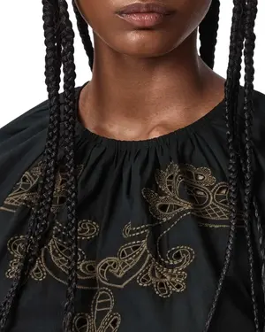 ALLSAINTS Miriam Embroidered Top