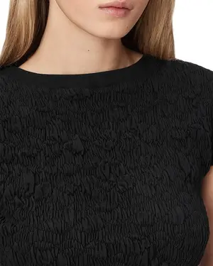 ALLSAINTS Luna Crinkle Tee - Black