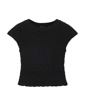 ALLSAINTS Luna Crinkle Tee - Black