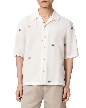 ALLSAINTS Feline Pattern Shirt - Ecru
