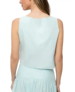 THE BURGESS COLLECTION The Maeve Square Neck Tank - Sky