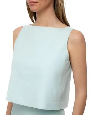 THE BURGESS COLLECTION The Maeve Square Neck Tank - Sky