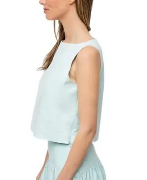 THE BURGESS COLLECTION The Maeve Square Neck Tank - Sky