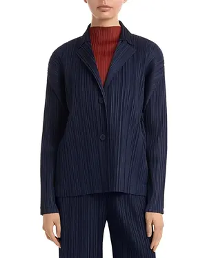 Issey Miyake Pleats Jacket - Navy
