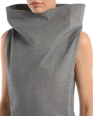 Issey Miyake Sleeveless High Neck Dress