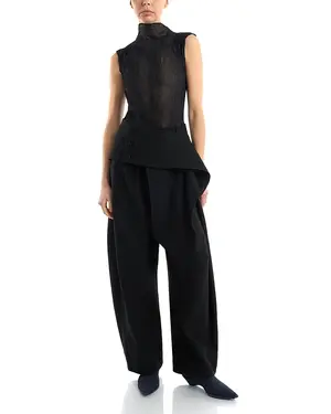 Issey Miyake Grainy Pants - Black