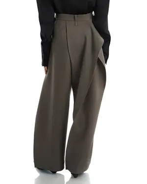 Issey Miyake Calligraph Wool Resin Impregnated Pants