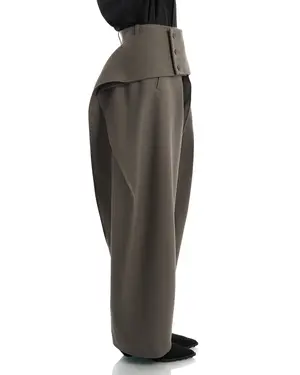 Issey Miyake Calligraph Wool Resin Impregnated Pants