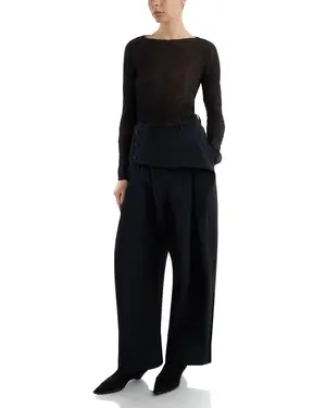 Issey Miyake Chiffon Twist Top