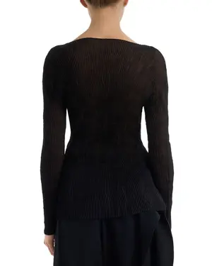 Issey Miyake Chiffon Twist Top