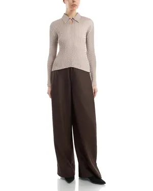 Issey Miyake Sleek Pleats Top