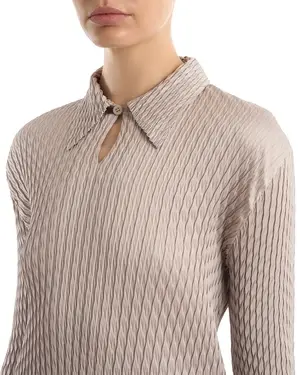 Issey Miyake Sleek Pleats Top