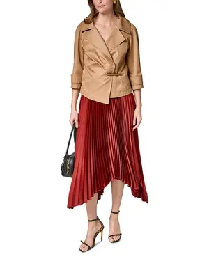 Donna Karan New York 3/4 Sleeve Bar Hardware Jacket