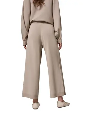 Donna Karan New York Milano Stitch Wide Leg Pull On Pants