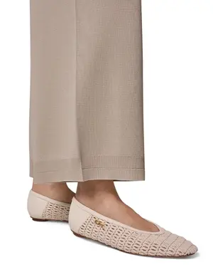 Donna Karan New York Milano Stitch Wide Leg Pull On Pants