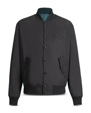 Balmain Reversible Quilted Bomber Jacket - Black/green