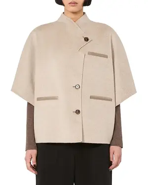 Max Mara Mxaandalo Cashmere Cape Jacket
