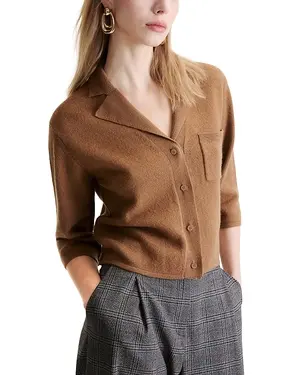 Marella Mlsalpaca Shacket - Camel